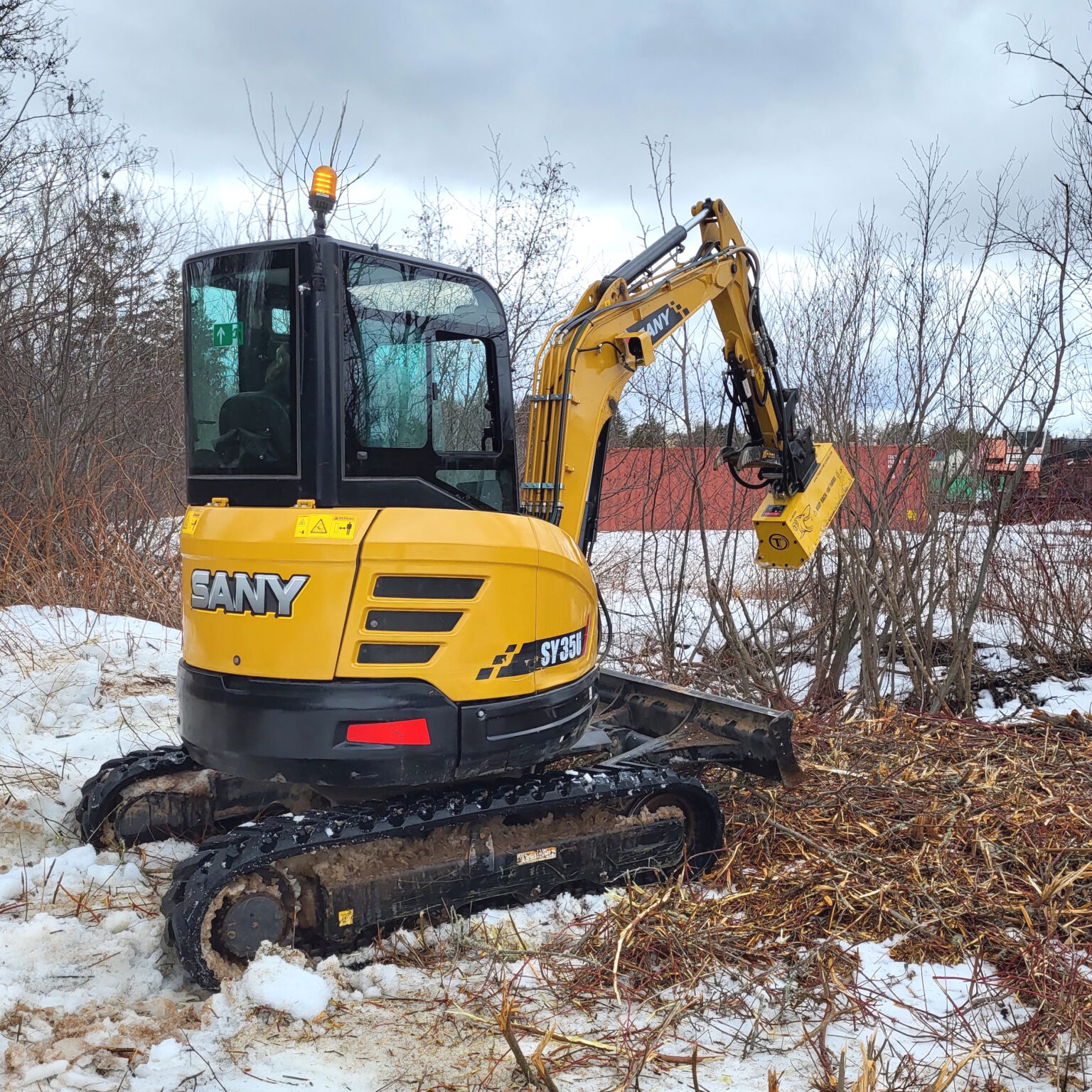 Mini Excavator Attachments & Mulching Head | Mini Excavator Forestry ...